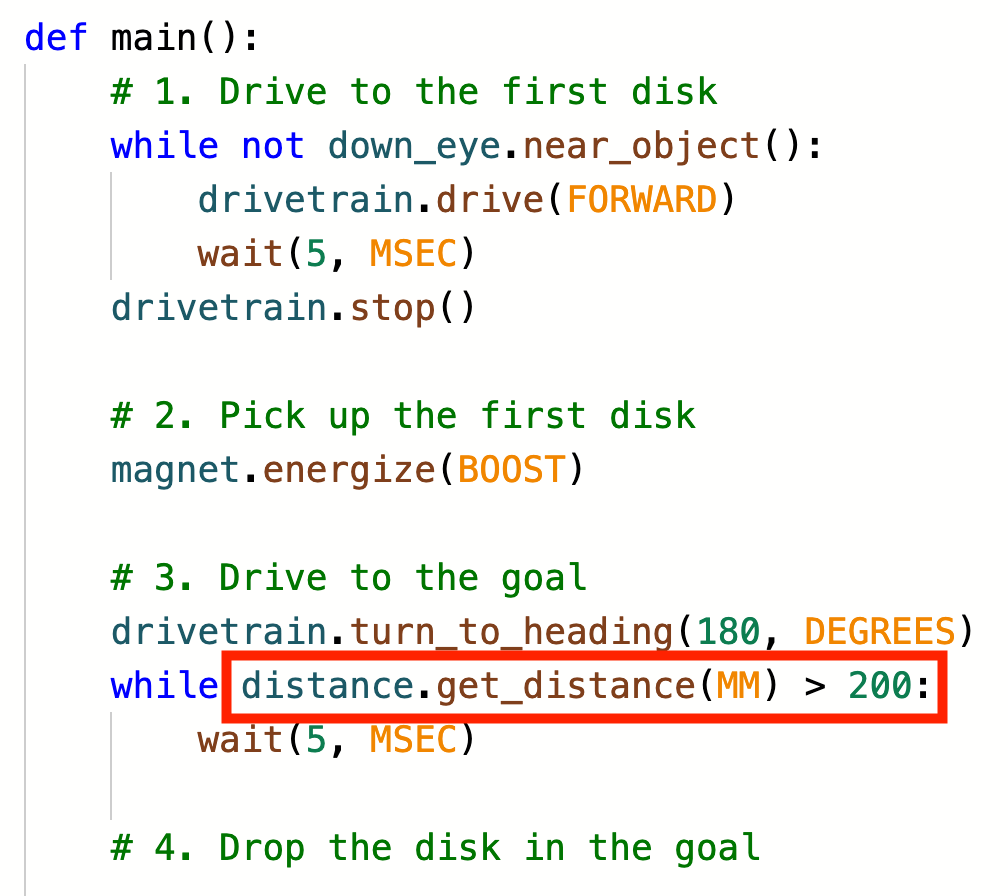Unit 8 Moving Disks With Loops Lesson 3 Using Sensors And The Electromagnet To Place A Disk